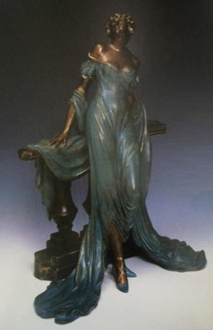 Werther Bronze Sculpture 1986 15 in by Louis Icart