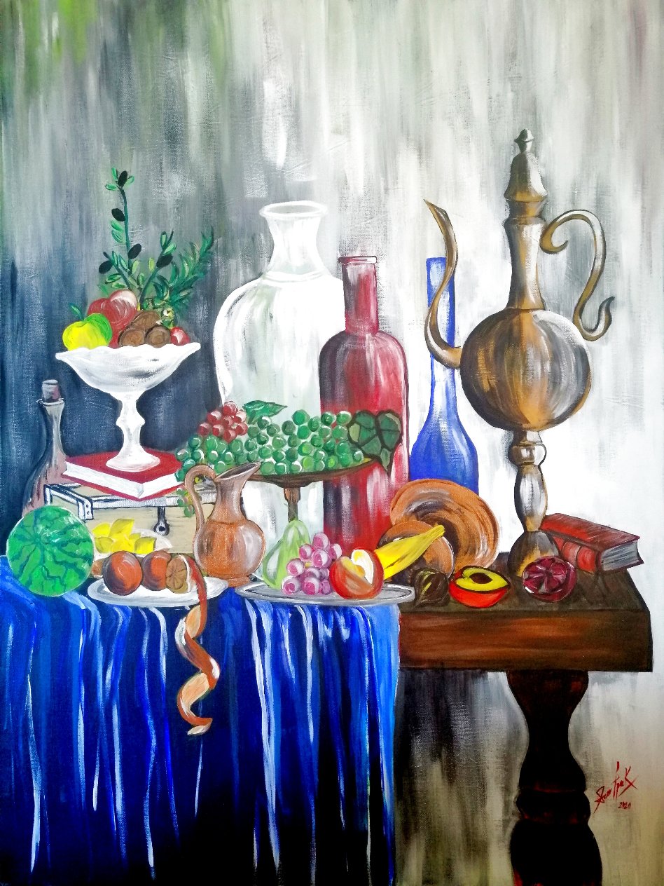 Acar Ipek, Naturmort, original painting, 2020 by Acar Ipek - For Sale ...