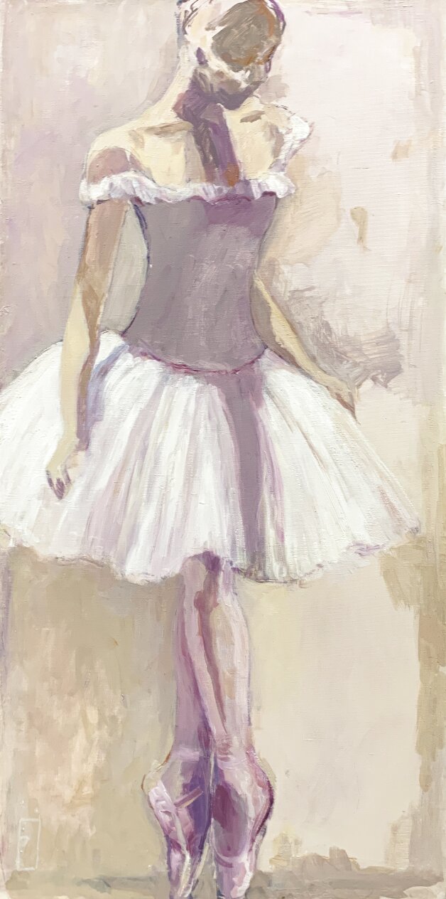 Untitled VII Ballerina Mixed Media on Canvas by Rachel Isadora - For ...