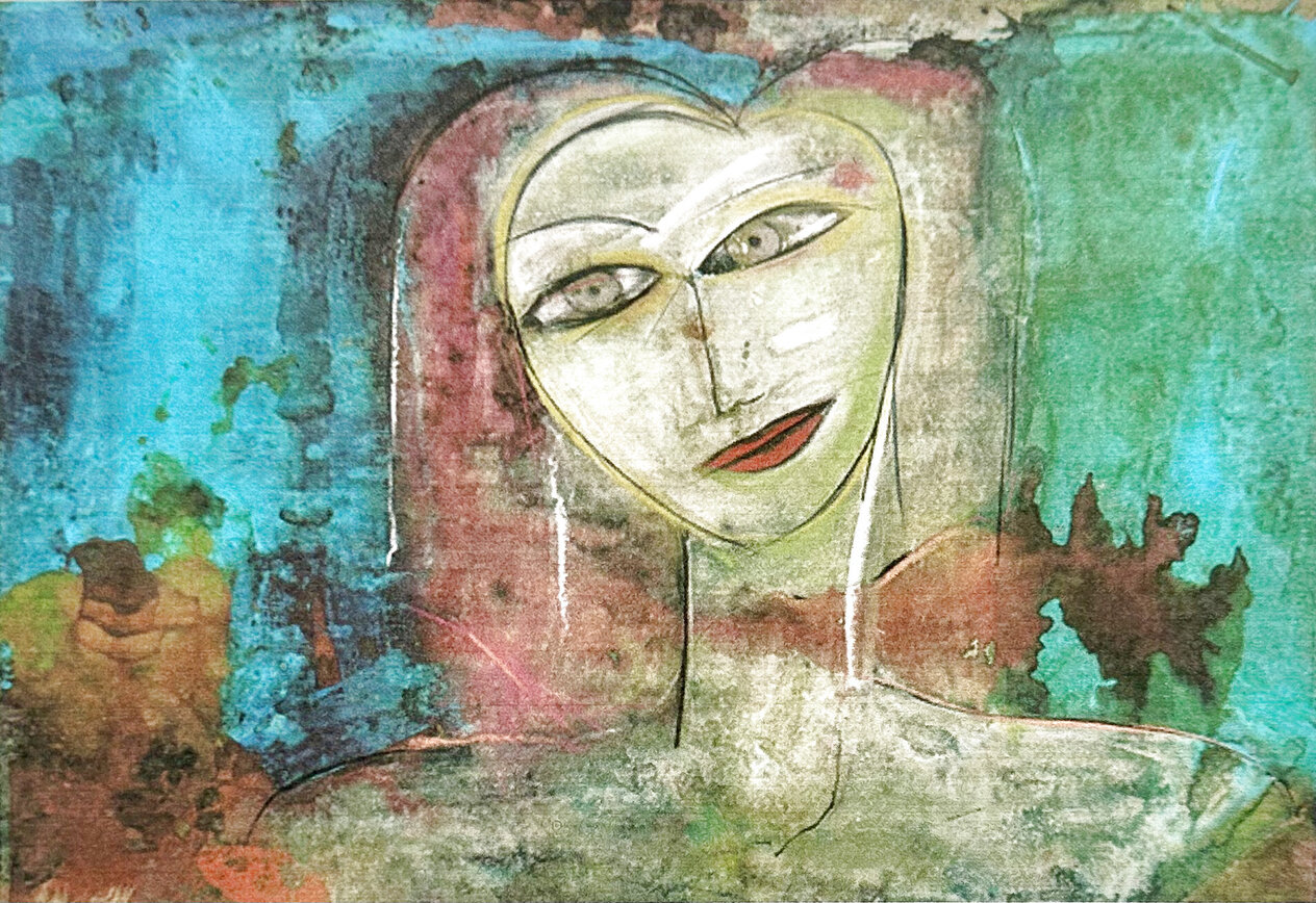 Untitled Portrait 2007 Pigment on Corkboard by Jamali - For Sale on Art ...