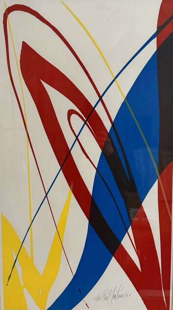 Alternate Black and White 1967 Framed Lithograph 30x21 by Paul Jenkins ...