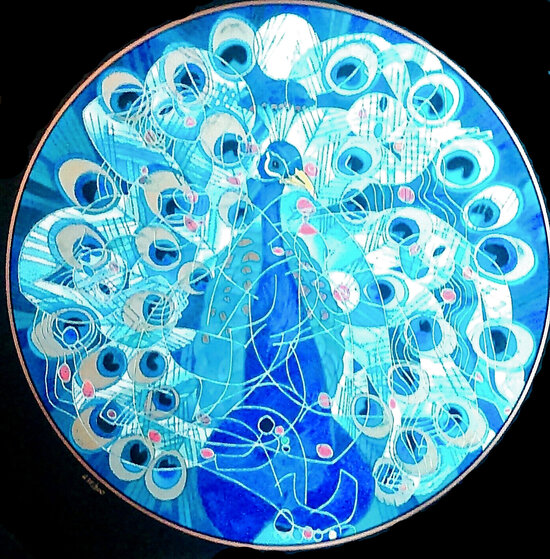 Spirit of Fire Framed Limited Edition Serigraph 33x33 by Tie-Feng Jiang ...