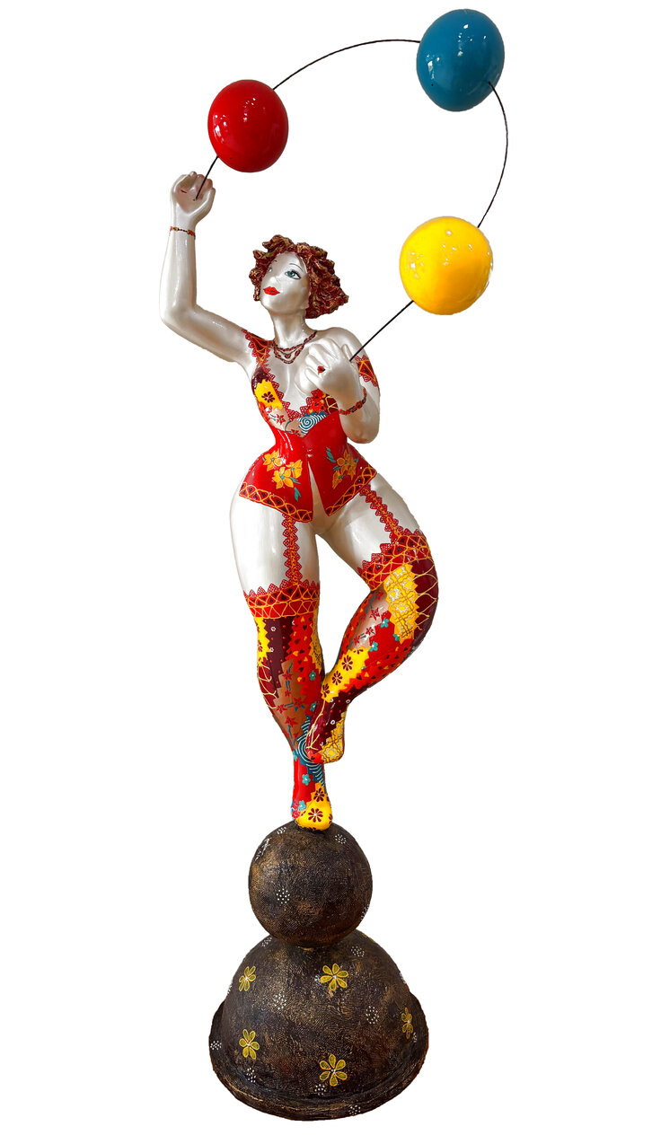 La Jongleuse 2012 Limited Edition Fiberglass Sculpture by Josepha - For Sale on Art Brokerage