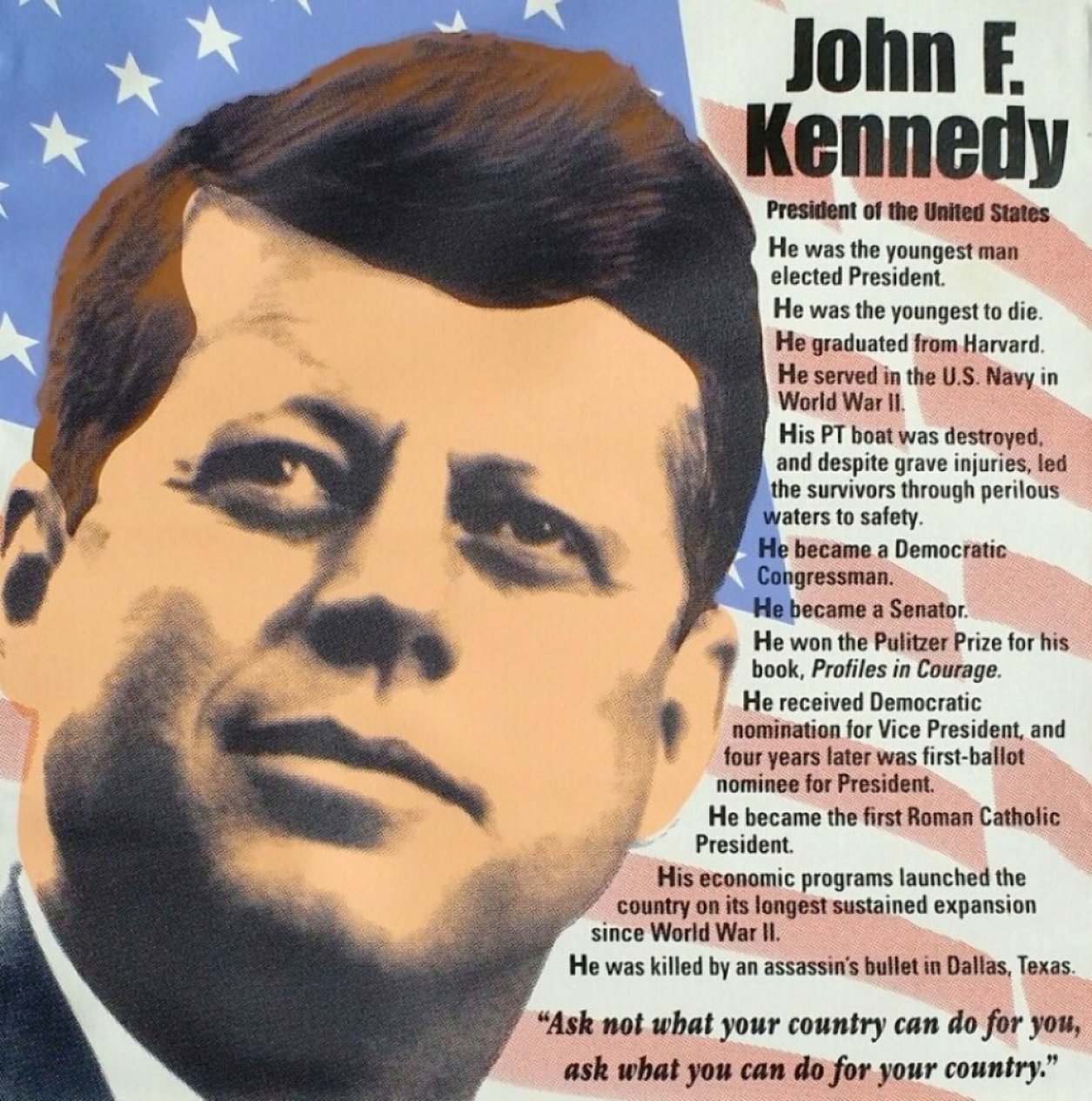 John F. Kennedy, Biography AP 2005 by Steve Kaufman - For Sale on Art ...