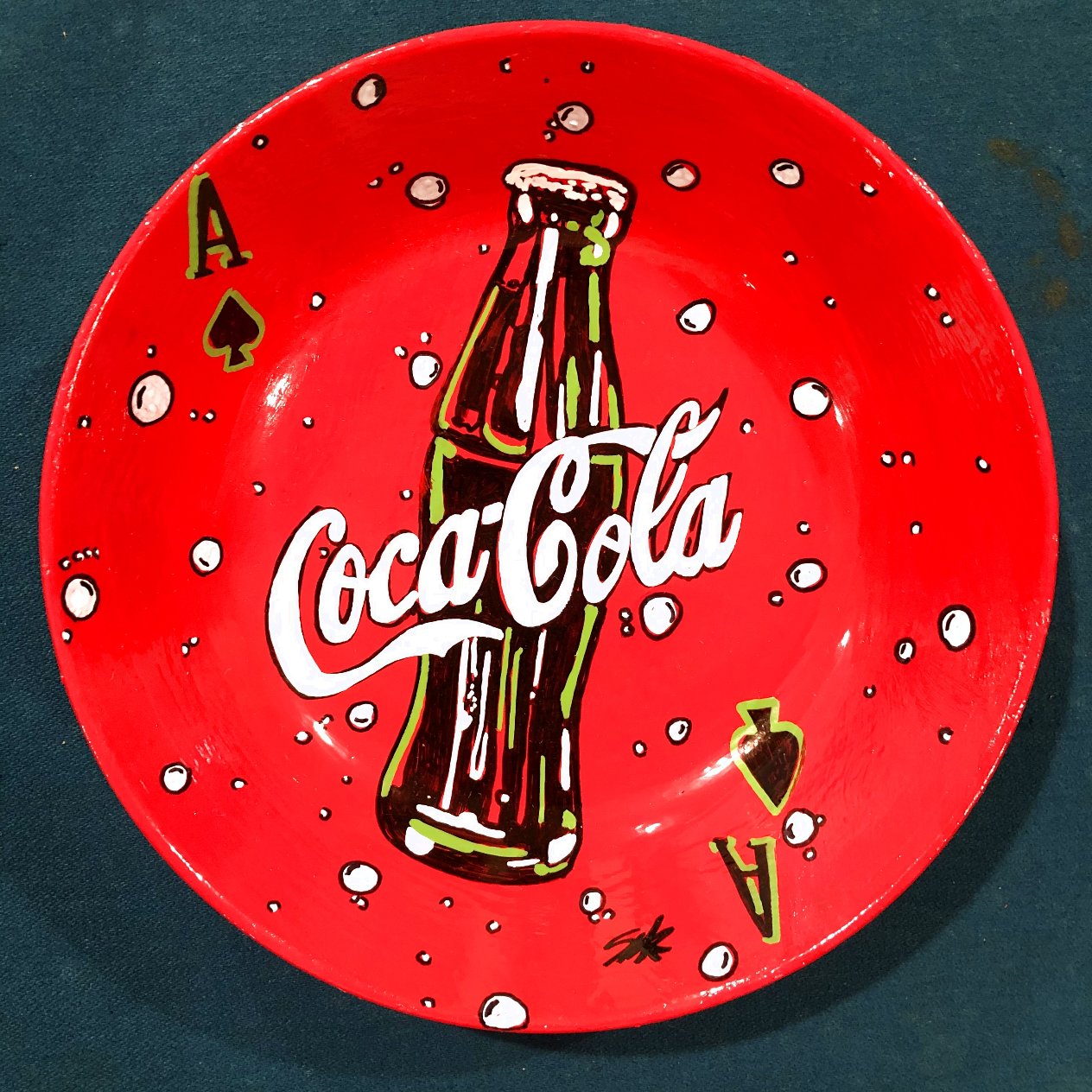 Steve Kaufman , Coca Cola, bowl by Steve Kaufman - For Sale on Art ...