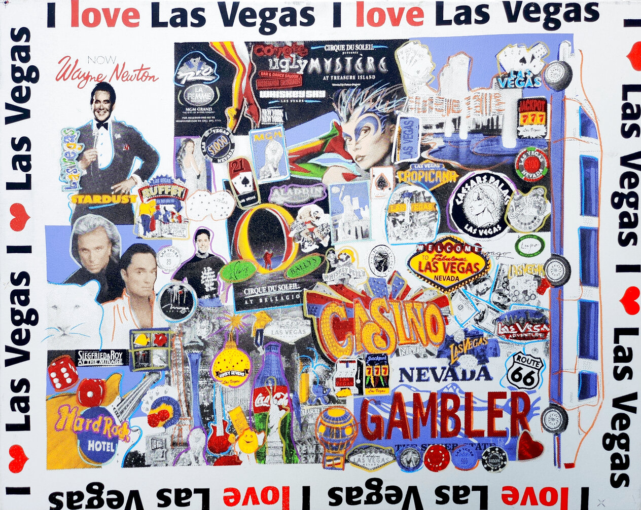 Las Vegas 2002 Limited Edition Embellished Silkscreen on Canvas by ...