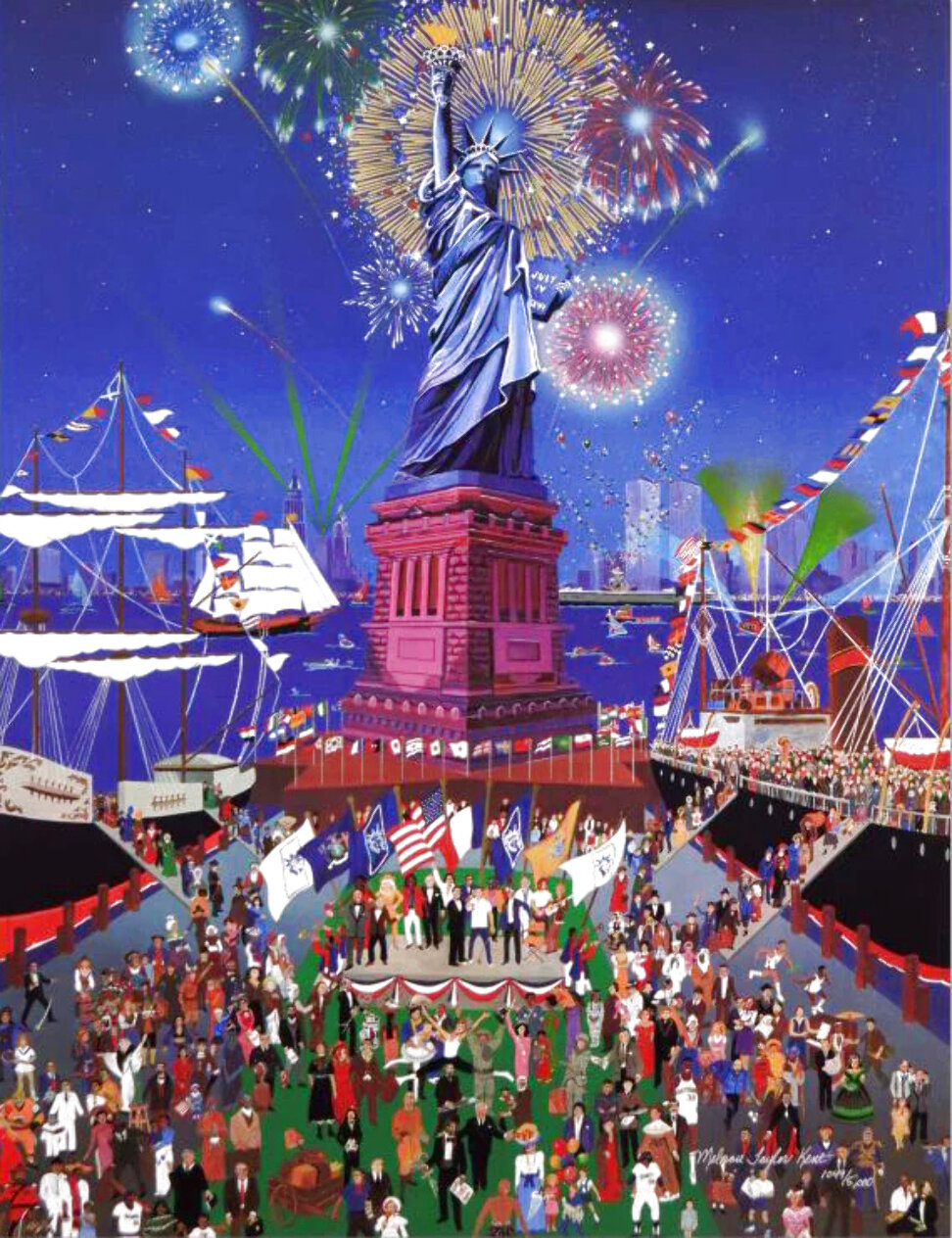 Statue of Liberty 1986 Lithograph 33x24 by Melanie Taylor Kent - For ...