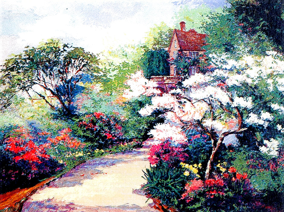 Park West Artist: Mark King American British Impressionist Artist ...