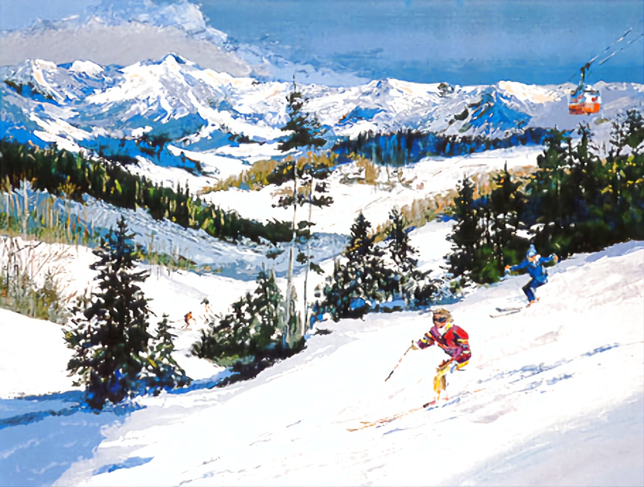 Vail Landscape HC 1995 Serigraph on Paper 37x46 by Mark King - For Sale ...