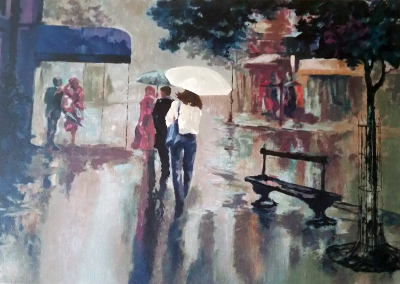 Table For Two by Stephen Bergstrom - For Sale on Art Brokerage
