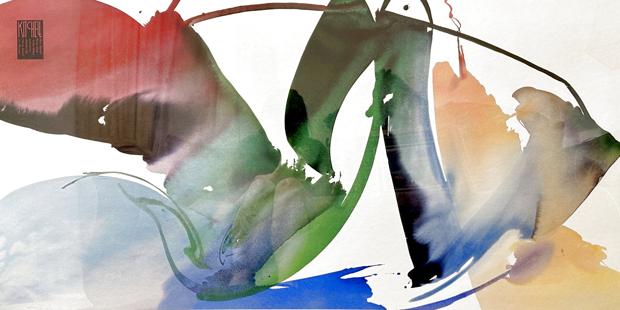 Abstract Watercolor Style Lithograph by Peter Kitchell - For Sale on ...