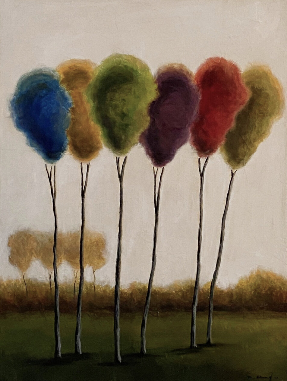 Untitled Landscape Oil on Canvas by Mike Klung - For Sale on Art Brokerage