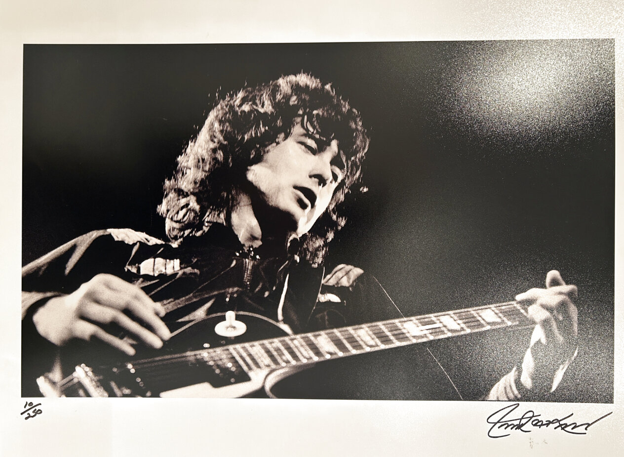Jimmy Page of Led Zeppelin Limited Edition Photograph by Robert Knight ...