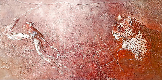 Surprise Encounter: Big Five Series 1996 Serigraph 12x19 by Kobus ...