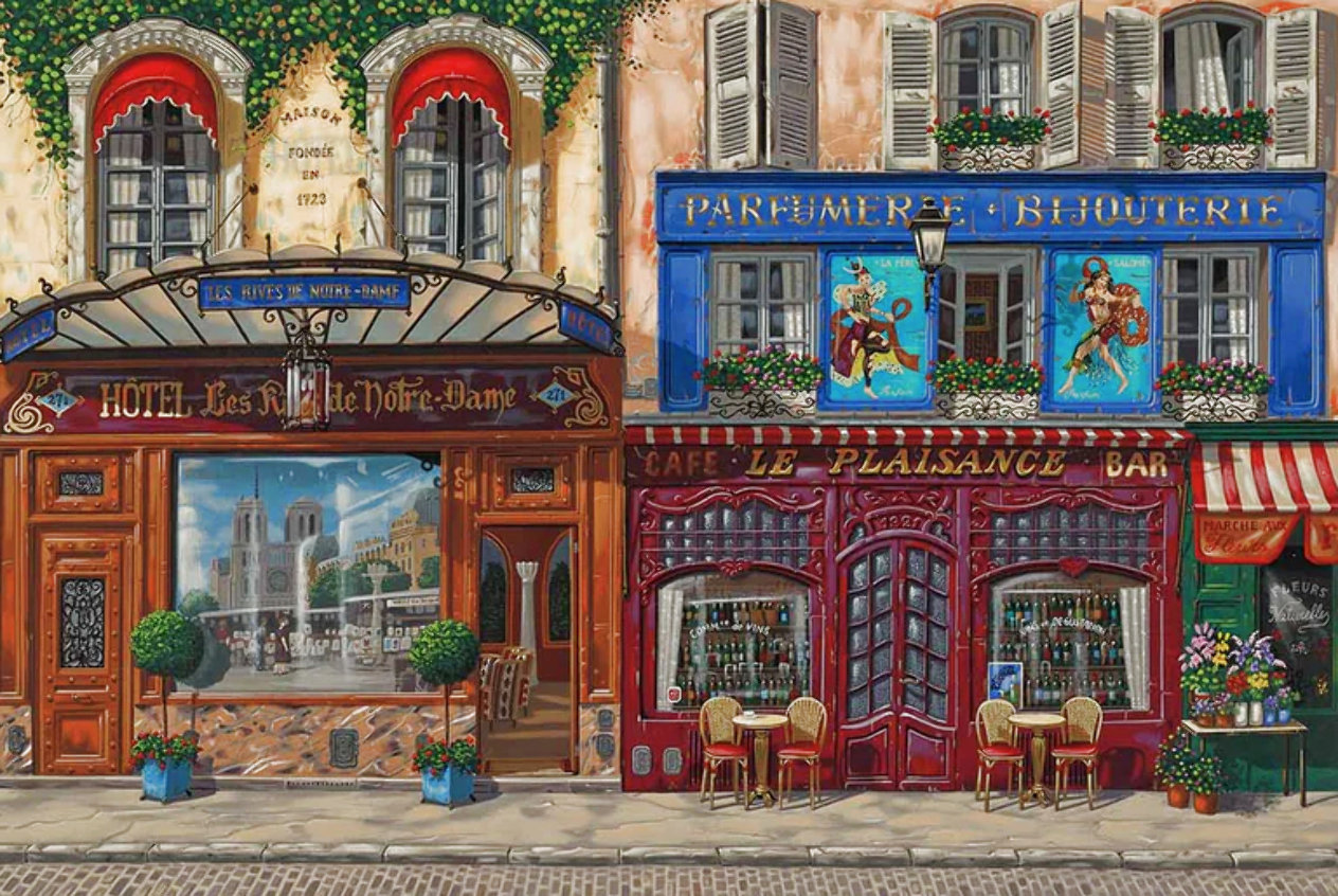 Les Rives de Notre Dame 1997 Limited Edition Giclee on Canvas by ...