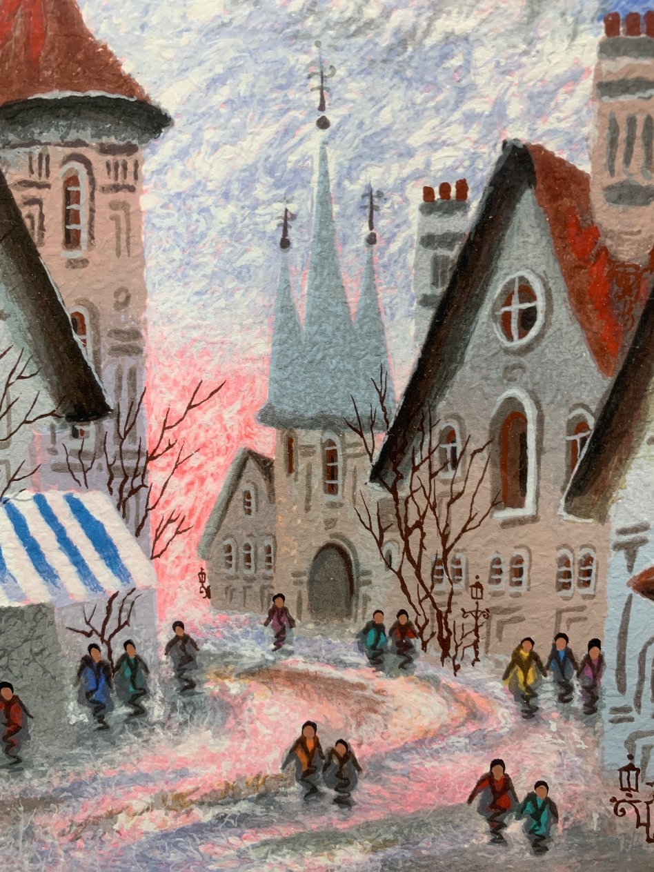 Cityscape, urban landscape, old european towns, Anatole Krasnyansky ...