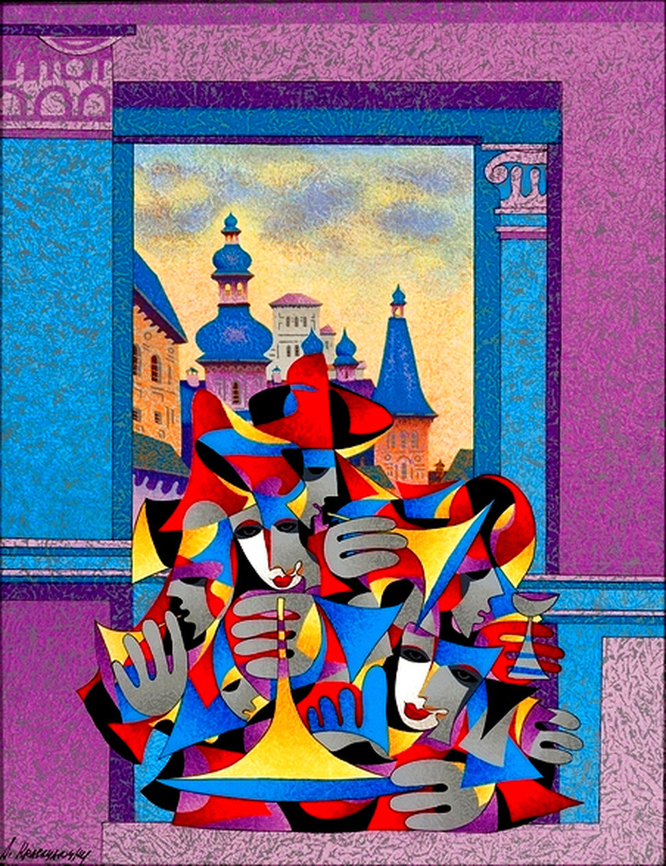 Chambered Musicians 2007 Serigraph 23x18 by Anatole Krasnyansky - For ...