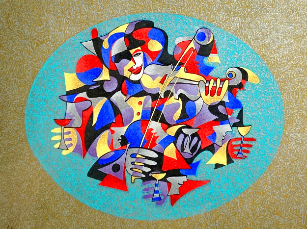 Street of Old Warsaw 1994 Serigraph 27x25 by Anatole Krasnyansky