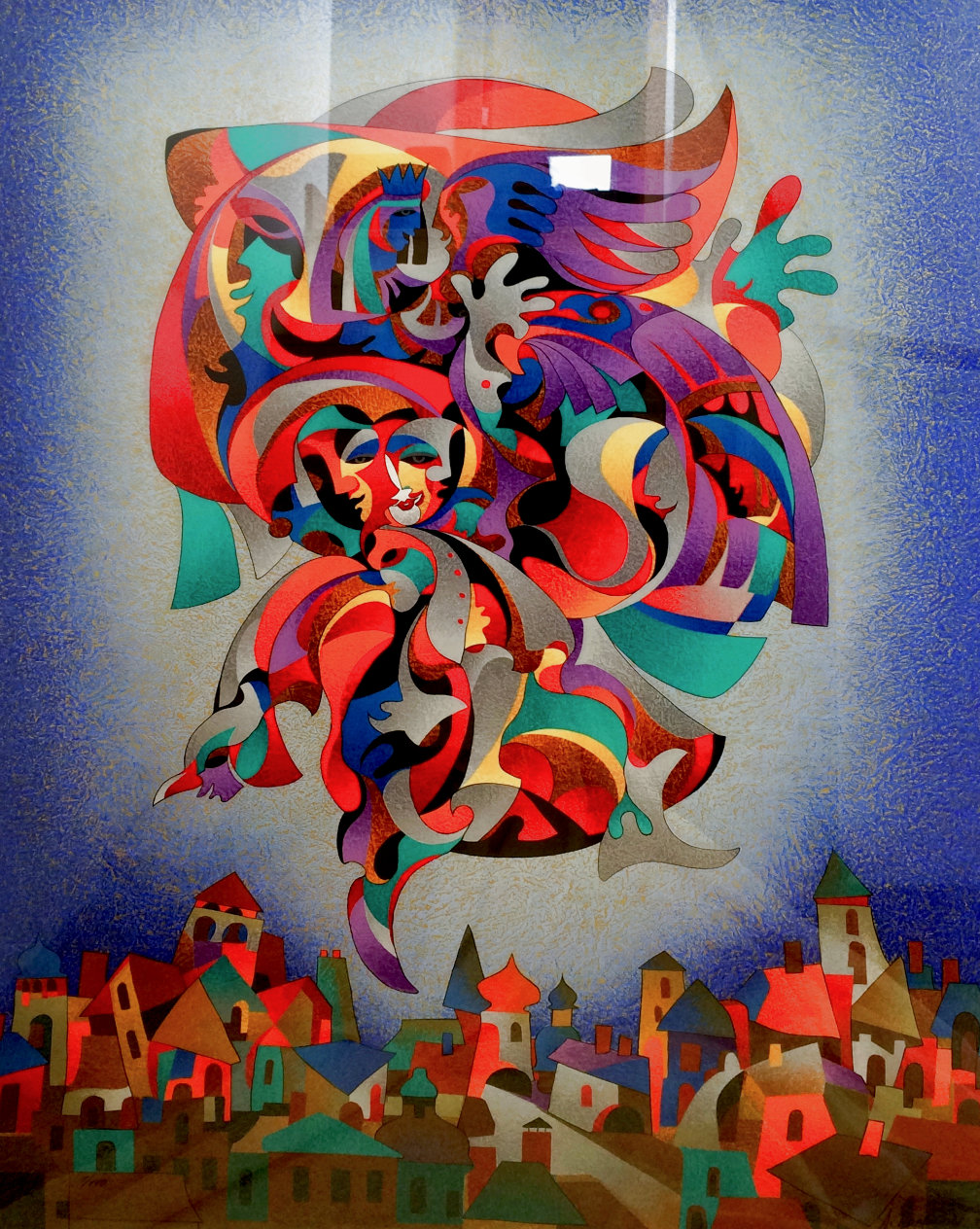 Untitled Abstract Limited Edition Serigraph by Anatole Krasnyansky ...