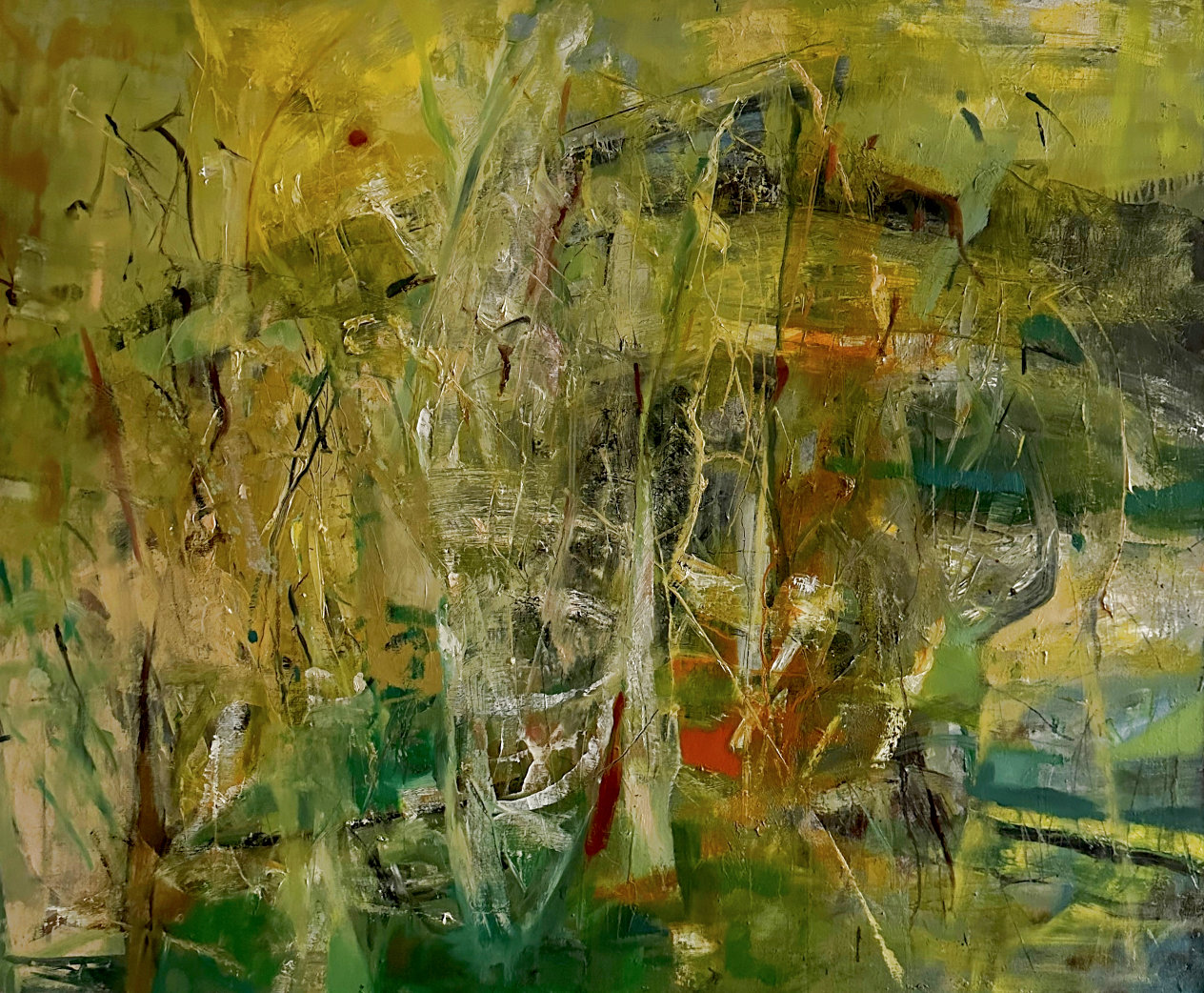 Welcome Spring 1984 Acrylic on Canvas by Jerzy Kubina - For Sale on Art ...