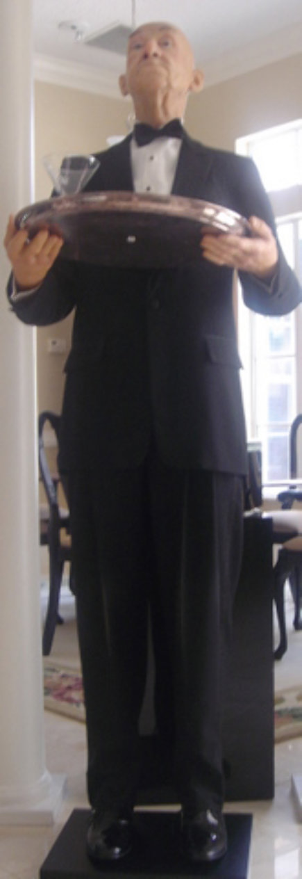 Curley the Butler Life Size Sculpture 1997 74 in by Tom Kuebler - For ...