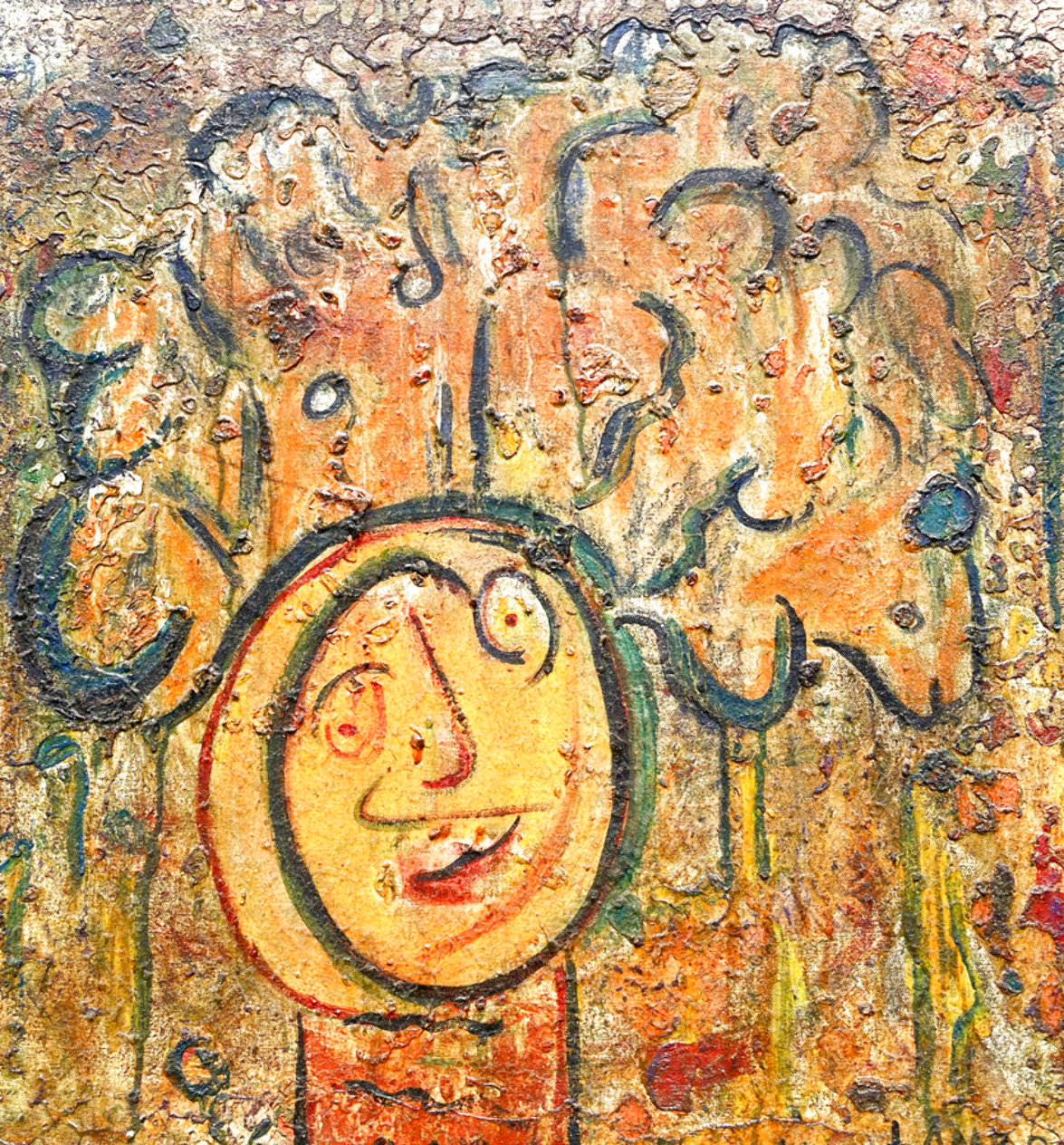 Curlers 1991 Mixed Media on Canvas 24x24 by Matt Lamb - For Sale on Art ...