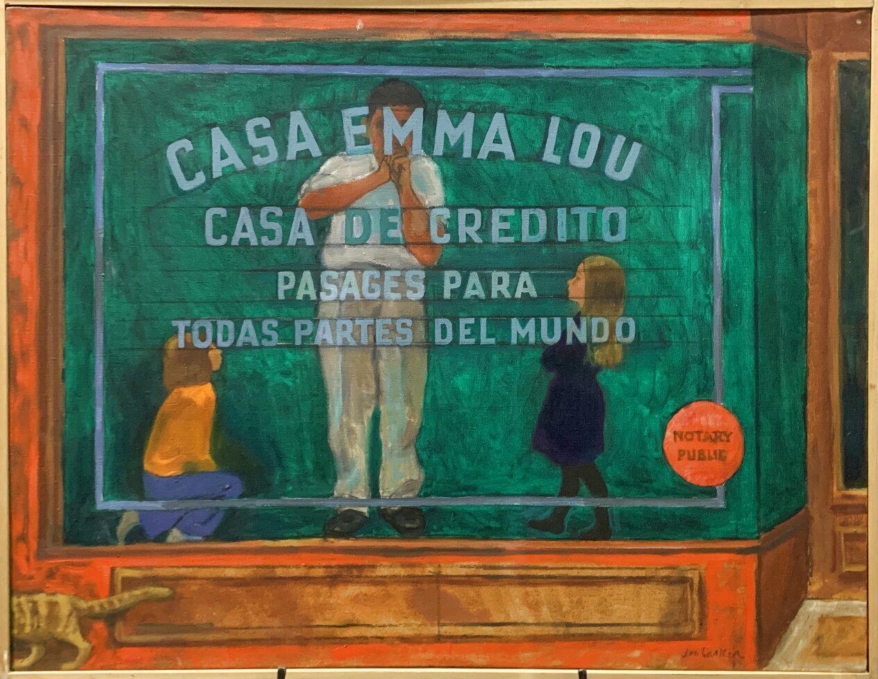 Casa Emma Lou Acrylic on Canvas by Joe Lasker - For Sale on Art Brokerage