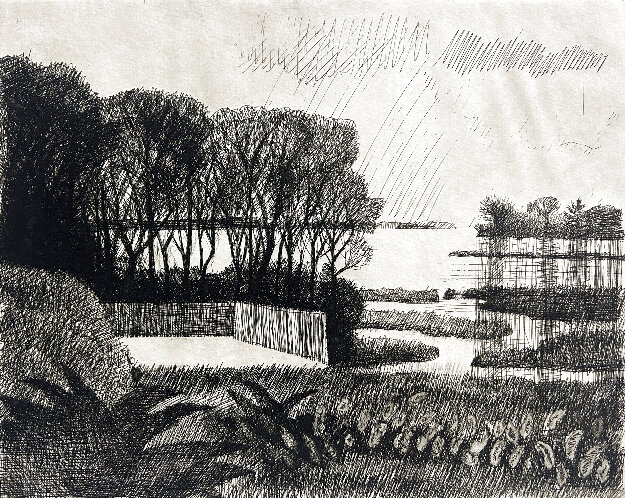 Tennis Court AP Limited Edition Etching by Joe Lasker - For Sale on Art ...