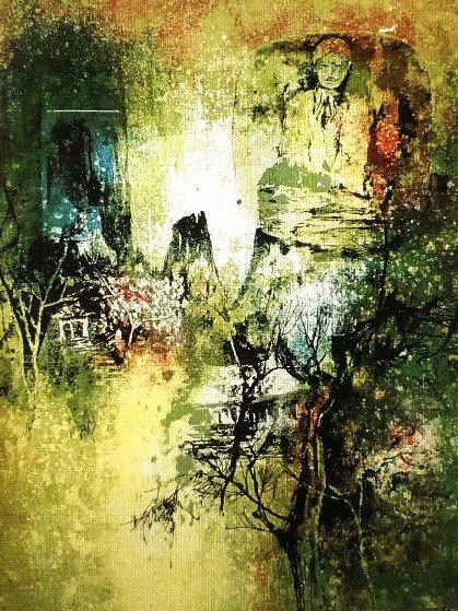 Figures in Trees EA Limited Edition Lithograph by Lebadang - For Sale ...