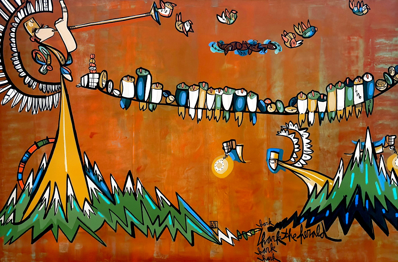 Hark the Herald 2014 Acrylic on Canvas by David Le Batard Lebo - For ...