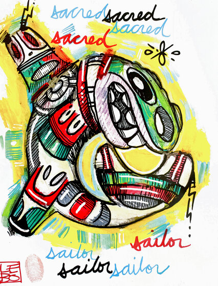 Sacred Sailor Limited Edition Print by David Le Batard Lebo - For Sale ...