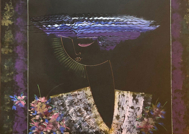 Untitled Painting 1990 43x54 Huge by Lee White - For Sale on Art Brokerage