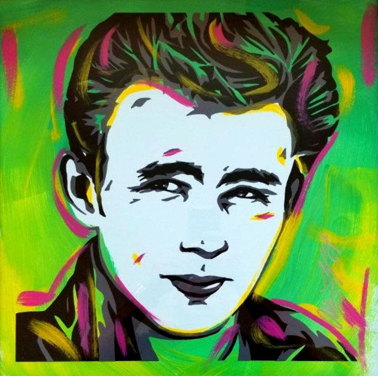 James Dean 18x18 by Allison Lefcort - For Sale on Art Brokerage