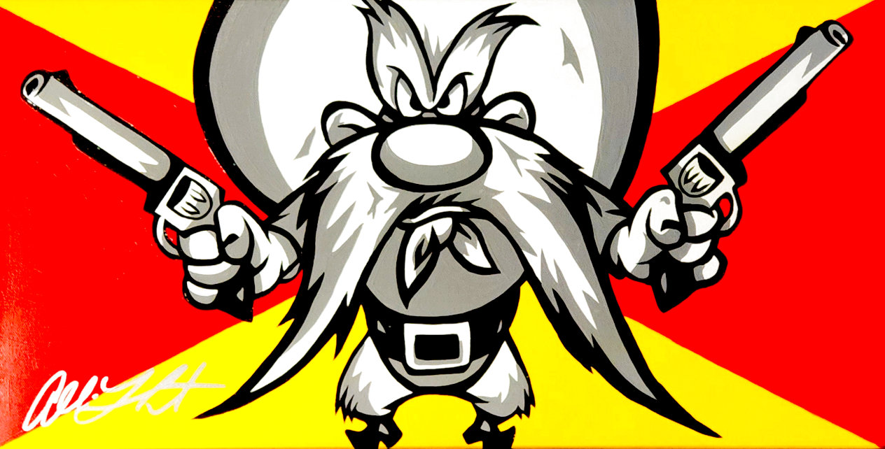 Yosemite Sam 2021 Acrylic on Canvas 12x24 by Allison Lefcort - For Sale ...