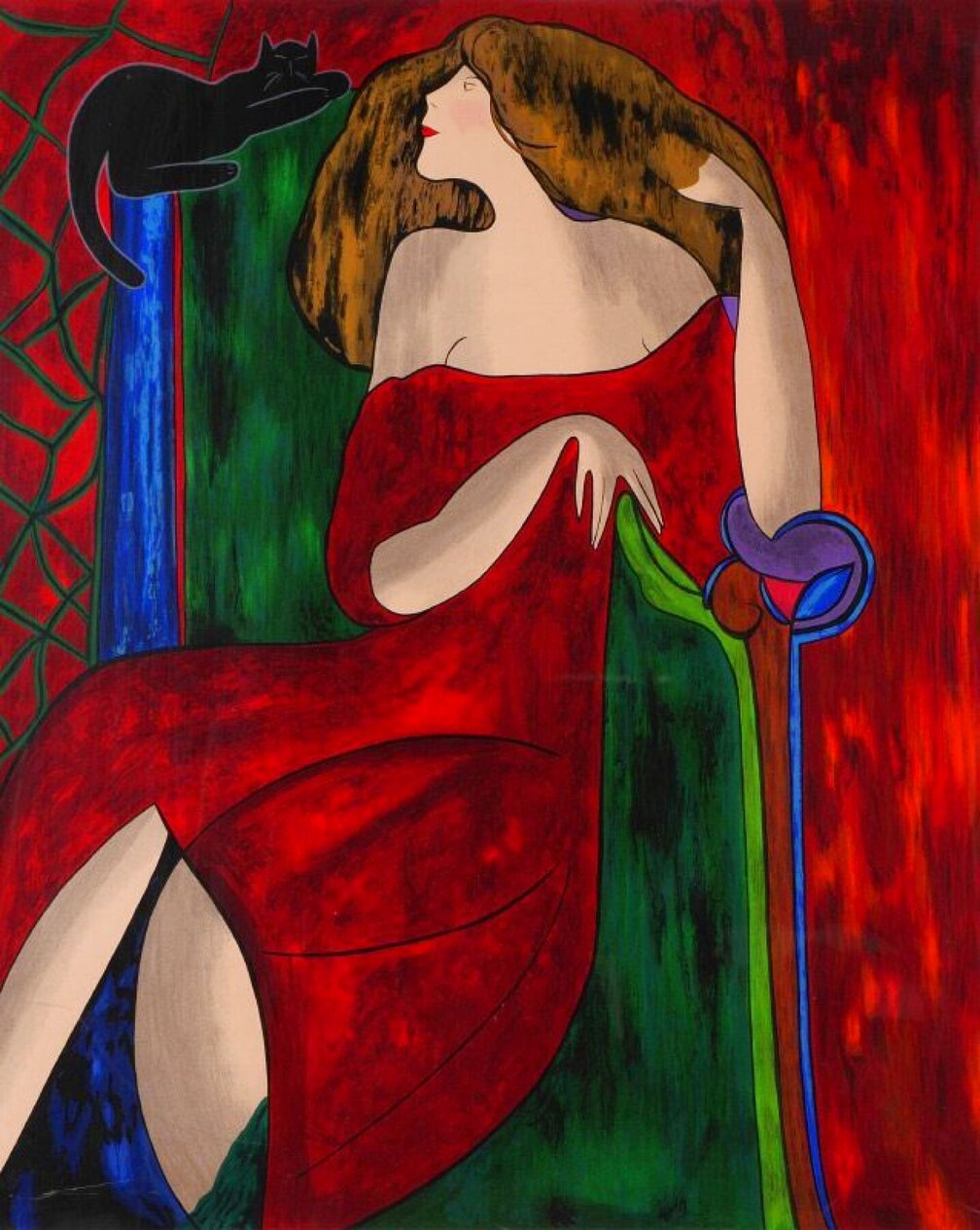 Anastasia 1998 Framed Limited Edition Embellished Serigraph on Panel by ...