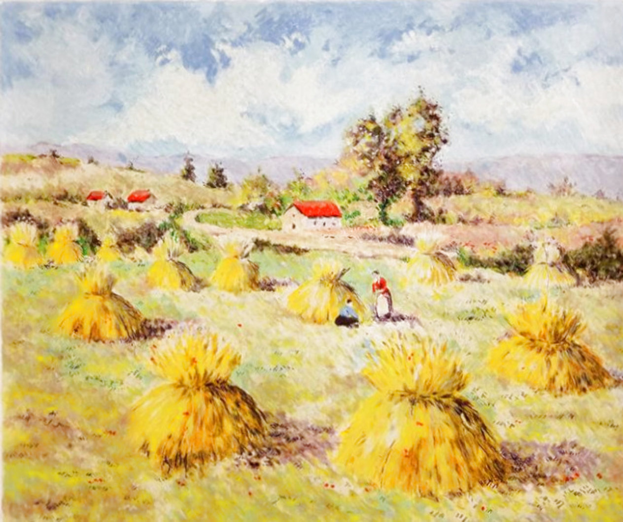Summer 1963 Serigraph 26x22 by Lelia Pissarro - For Sale on Art Brokerage