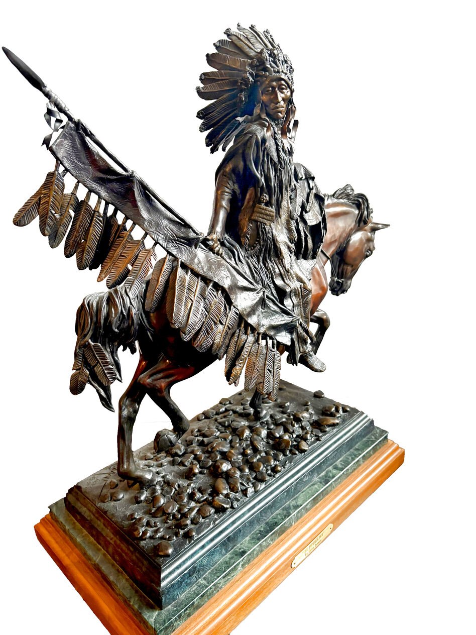 Pipe Holder Limited Edition Bronze Sculpture by David Lemon - For Sale ...
