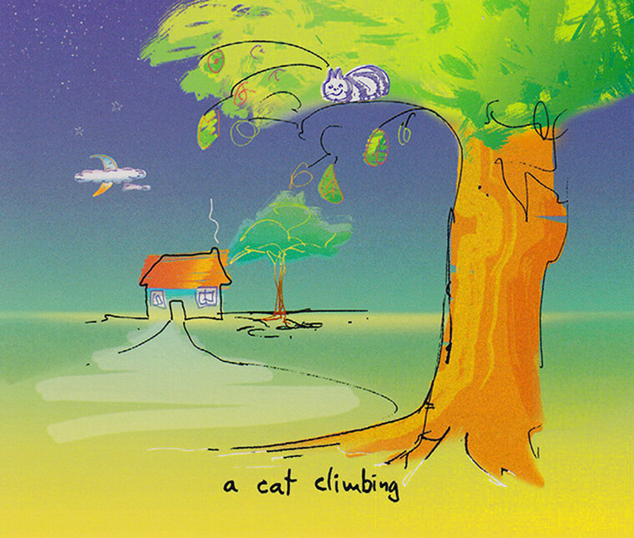 A Cat Climbing 1999 Limited Edition Serigraph by John Lennon - For Sale ...