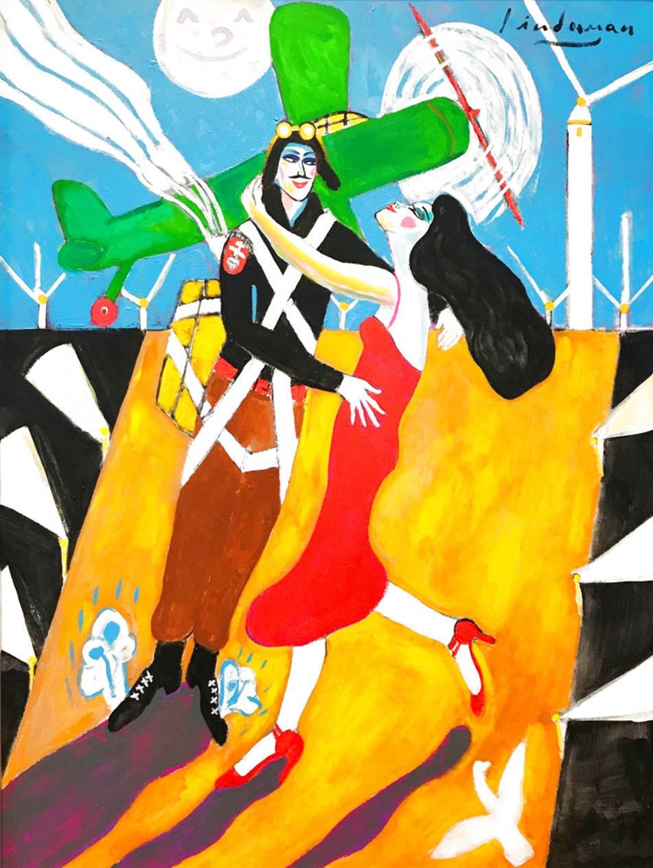 Earl Linderman, original, Man on the Moon by Earl Linderman - For Sale ...