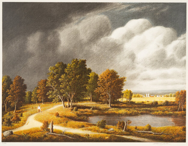 Summer Storm 1979 Limited Edition Serigraph by Thomas Locker - For Sale ...