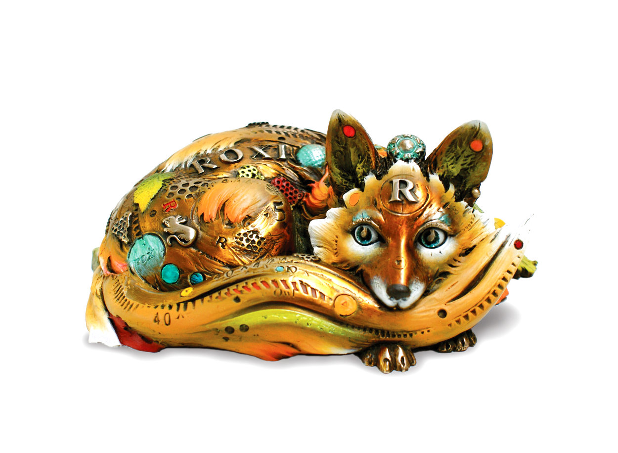 Roxy Bronze Sculpture 2011 8 in by Nano Lopez