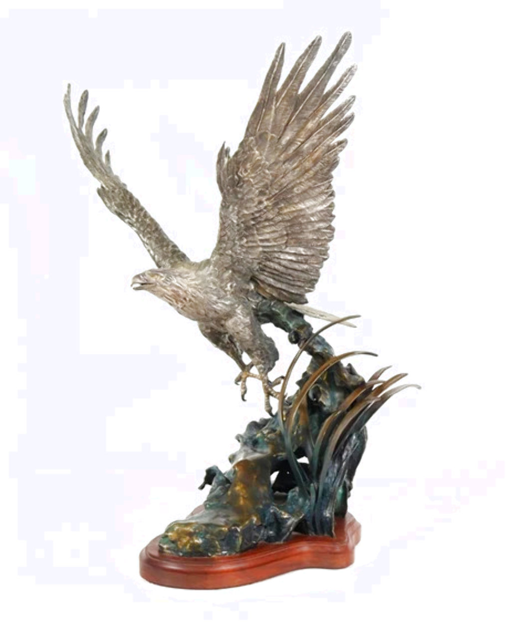 Majestic Spirit Silver and Bronze Sculpture 1987 34 in by Lorenzo ...