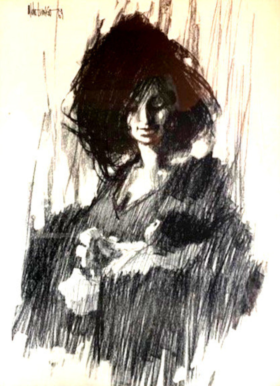 Woman With Baby 1969 Impressionism by Aldo Luongo - For Sale on Art ...