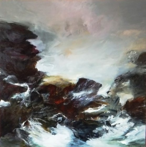 Wild Morning (Bondi Beach, Australia) 40x40 by Lydia Miller - For Sale ...