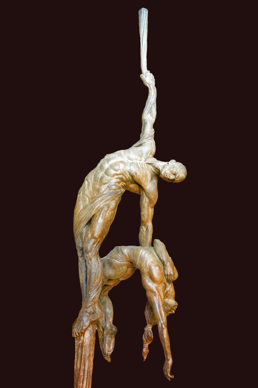 Orpheus Ascending Bronze Sculpture 2009 95 in by Richard MacDonald ...