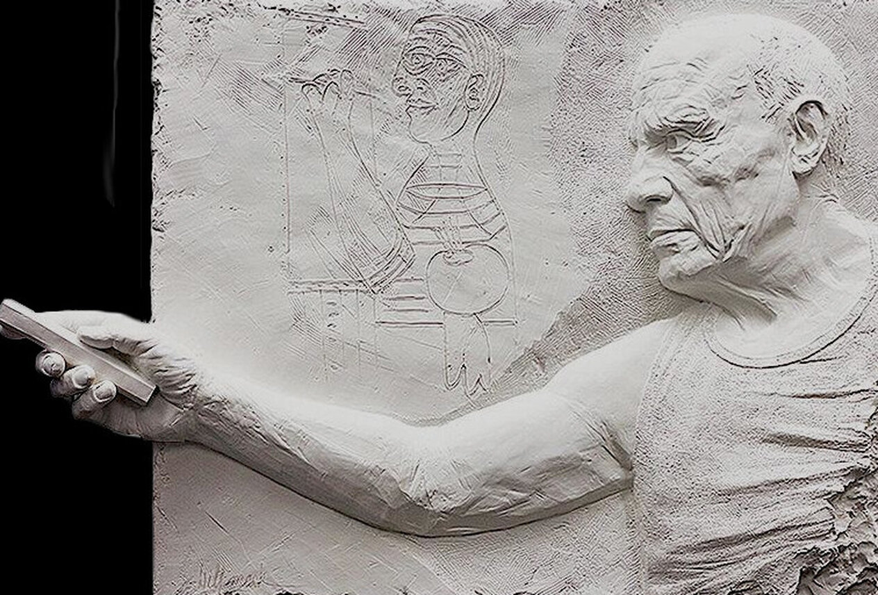 Picasso 1985 Limited Edition Bonded Sand Sculpture by Bill Mack - For ...