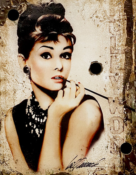 Hollywood Idol: Audrey Hepburn Variant 2009 Mixed Media on Hollywood ...