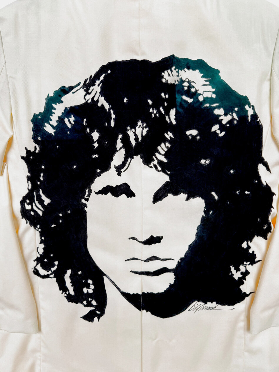 Jim Morrison Portrait Framed Hand Painted Jacket by Bill Mack - For ...