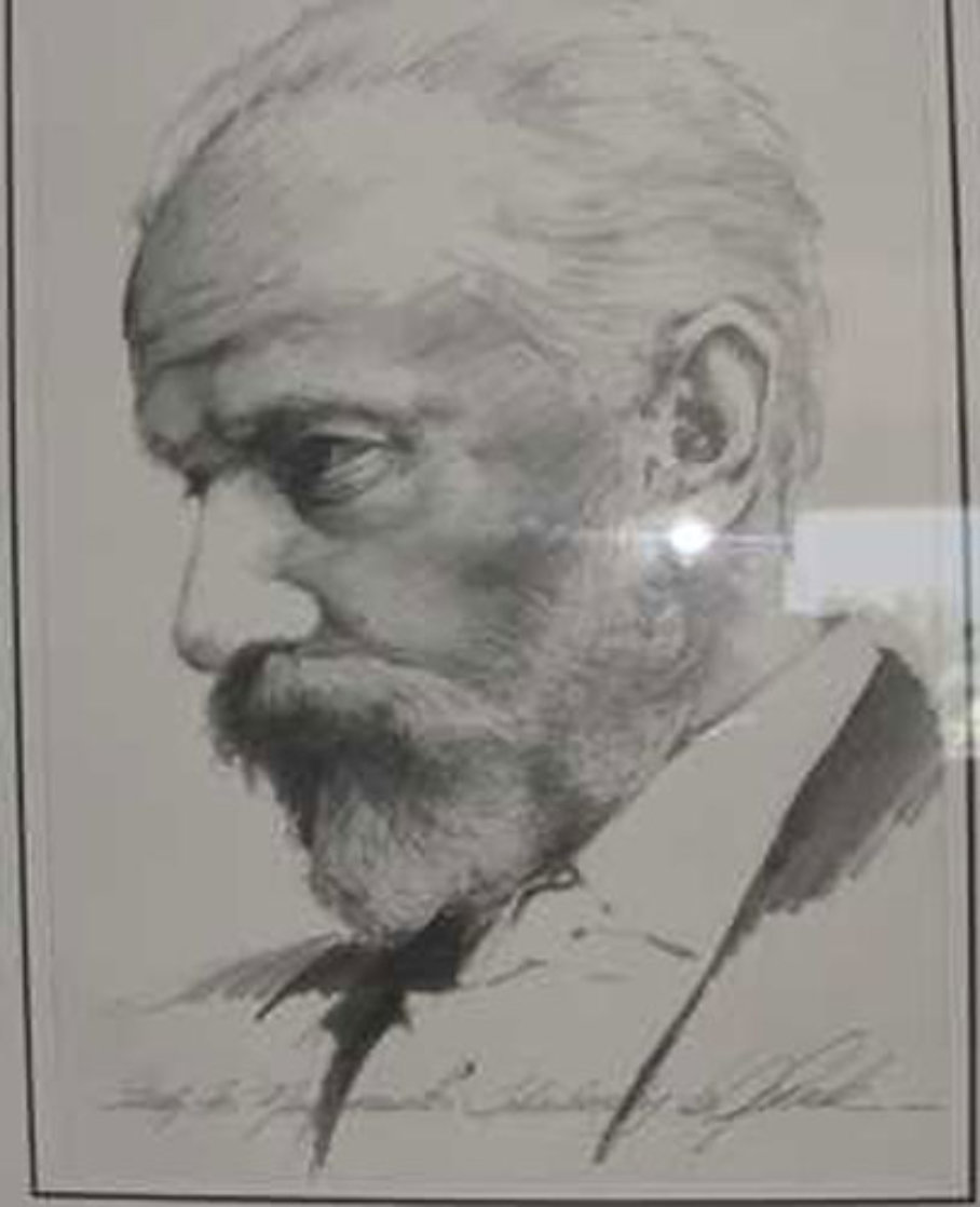Tchaikovsky Drawing 1997 40x35 Huge by Bill Mack