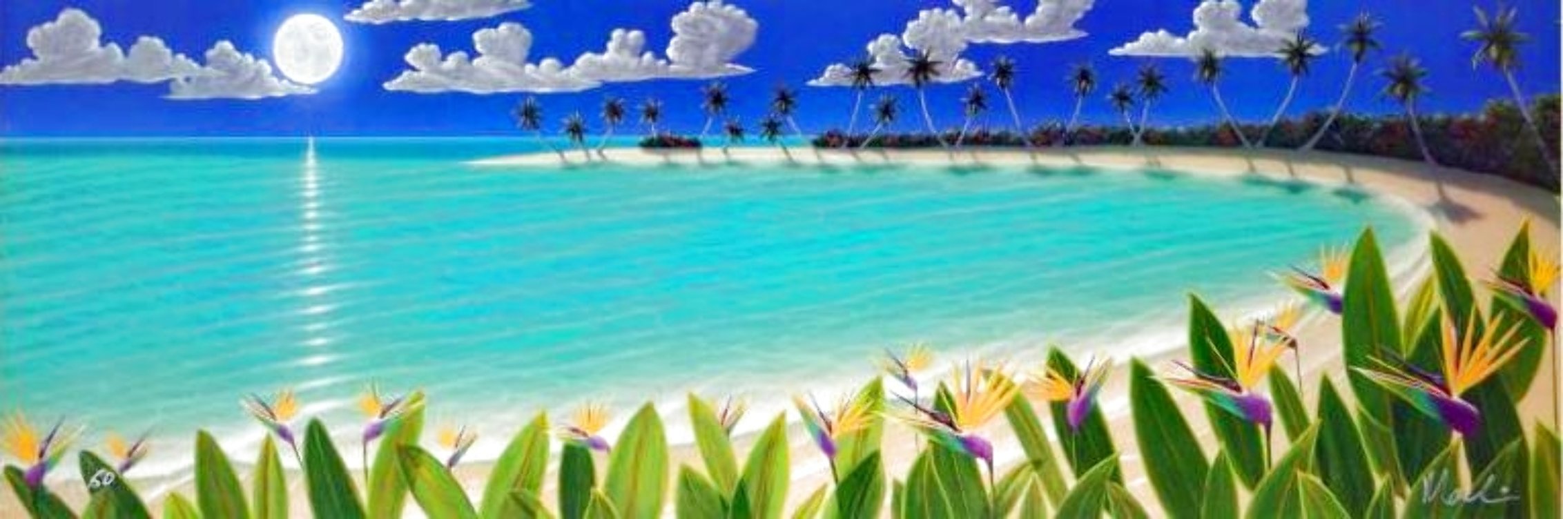 Birds in the Moonlight Limited Edition Lithograph by Dan Mackin - For ...